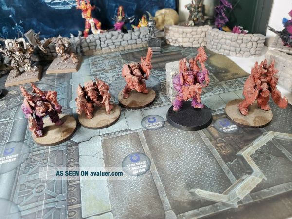 5 X Warhammer 40K Chaos Space Marine Terminators Metal Space Marines ...