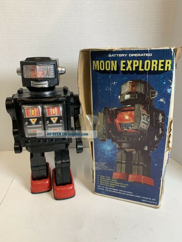 Vintage Moon Explorer Robot Battery Operated Toy (AS - IS) B6 | #33657317