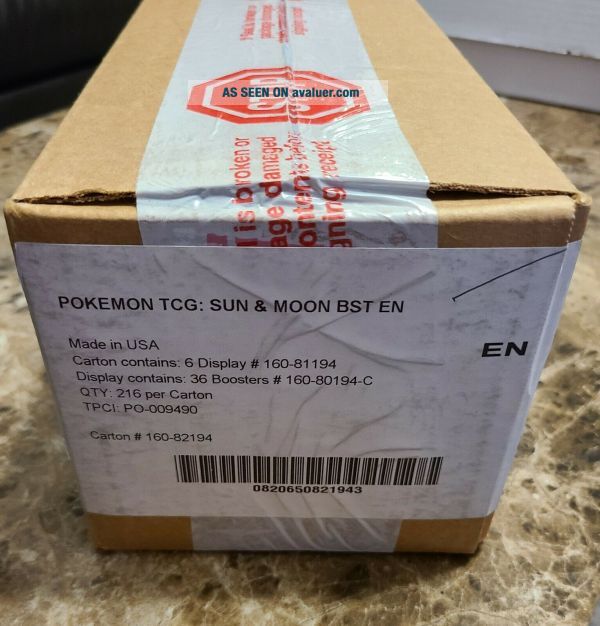 Pokemon Sun And Moon Base Set Booster Box Case | #33669734