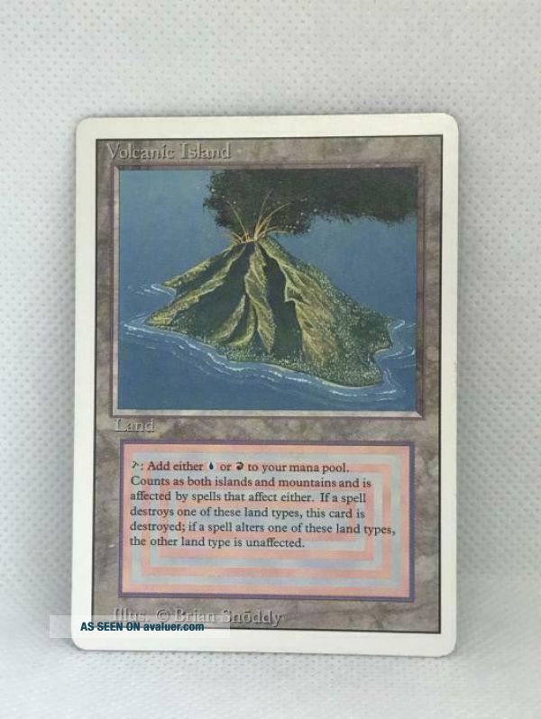 Revised Edition Volcanic Island Dual Land Magic: The Gathering Rare ...