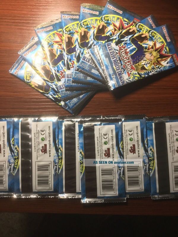 YuGiOh Konami Legend Of Blue Eyes White Dragon Booster Blister X15 ...