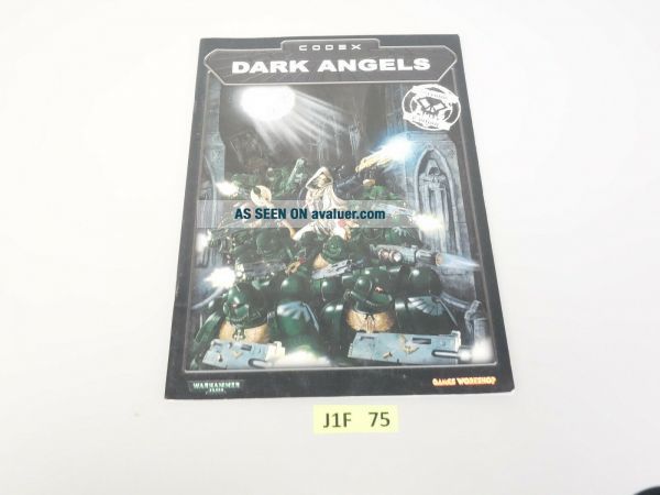 Warhammer 40k Codex Army Book - Dark Angels Space Marine (2nd Ed ...