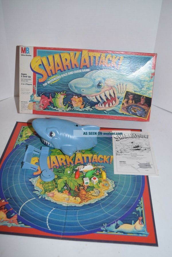 Vintage 1988 Milton Bradley Shark Attack Board Game | #33693146