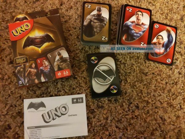 UNO Batman Vs Superman Edition Card Game DC Superhero 112 Cards | #33704692
