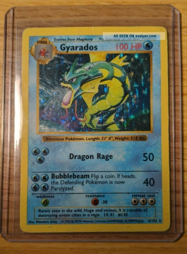 Shadowless Gyarados Base Set Holo 6/102, PSA 8? | #33771618