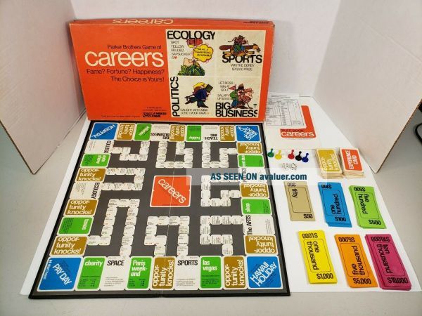 Vintage Careers Board Game Parker Brothers 66 1971 READ | #33749848