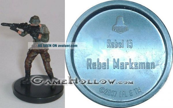 Star Wars Miniatures Force Unleashed REBEL MARKSMAN PROMO 20 Repaint ...