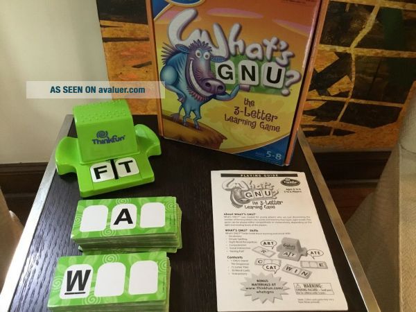What ' S Gnu The 3 Letter Educational Spelling Learning Game Complete ...