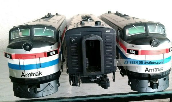 Usa Trains G Scale Amtrak Powered A - B - A Locomotive Set 490 491 494 ...