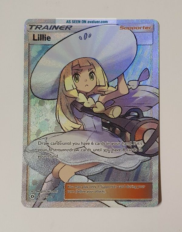 Pokemon TCG Card Full Art Trainer Lillie Ultra Rare 147/149 Sun And ...