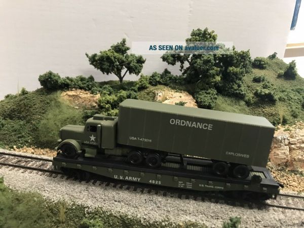SET OF 6 COX HO SCALE US ARMY MILITARY MODEL TRAIN Runs No Boxes ...