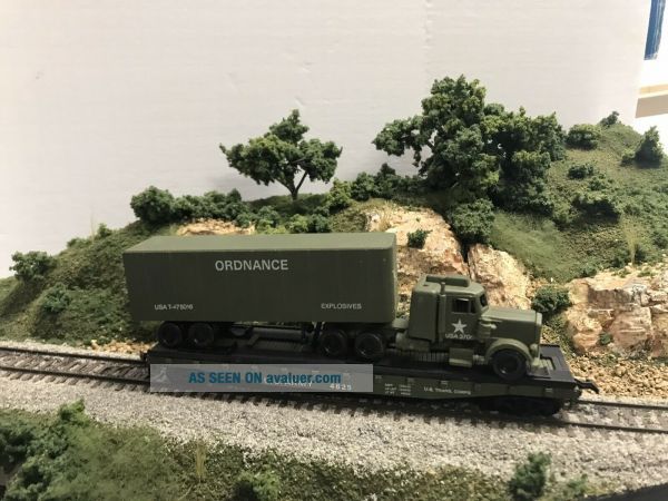 SET OF 6 COX HO SCALE US ARMY MILITARY MODEL TRAIN Runs No Boxes ...