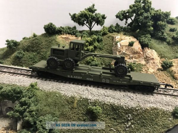 SET OF 6 COX HO SCALE US ARMY MILITARY MODEL TRAIN Runs No Boxes ...