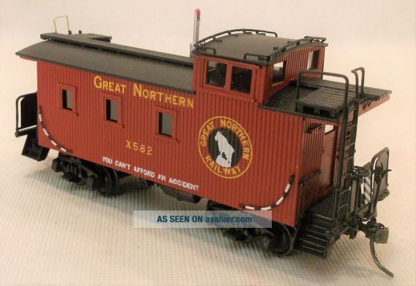 HO BRASS AMC GREAT NORTHERN 25 ' WOOD CABOOSE X582 - CUSTOM PAINTED ...
