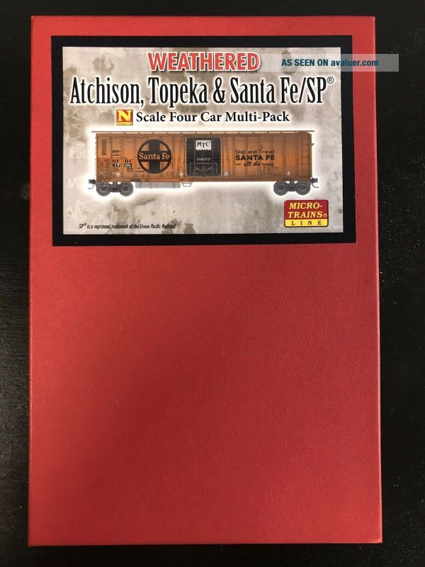 N Scale Micro Trains ATSF/SP Weathered Freight Car Set | #33846576
