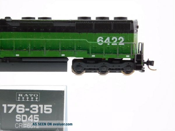 N Scale KATO 176 - 315 BN Burlington Northern EMD SD45 Diesel 6422 W ...