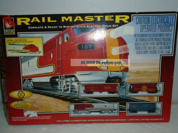 Life - Like Trains Rail Master HO Scale Electric Train Set Item 8883 ...