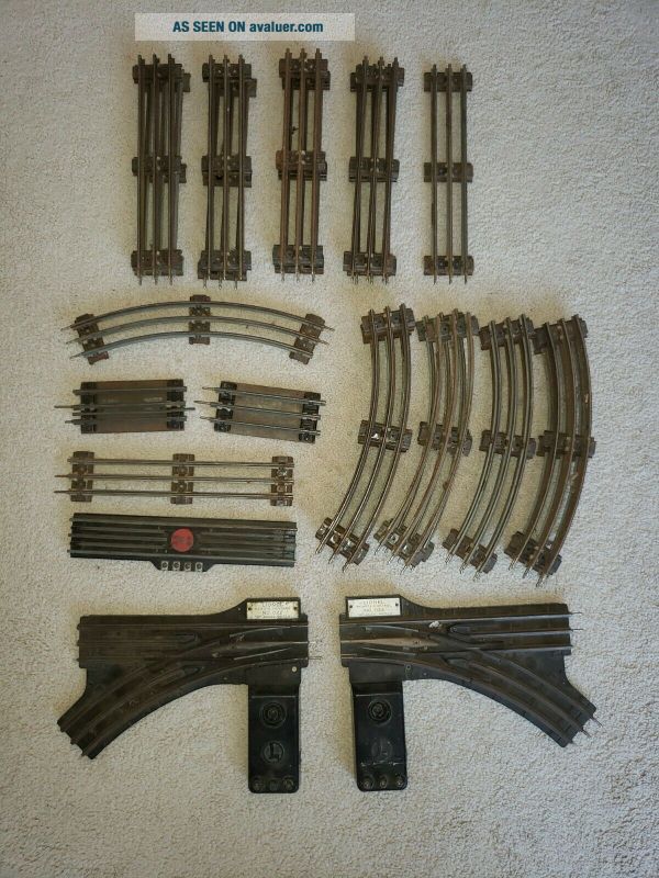 Lionel STANDARD Gauge Track 13 STRAIGHT 10 CURVED 2 SWITCHES PLUS Parts ...