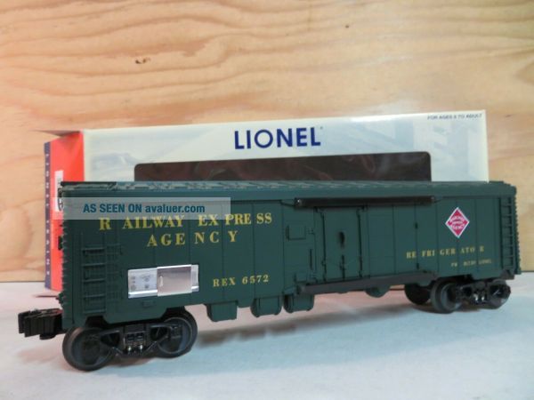LIONEL TRAIN PWC 6572 REA RAILWAY EXPRESS AGENCY REEFER CAR W/BOX 6 ...
