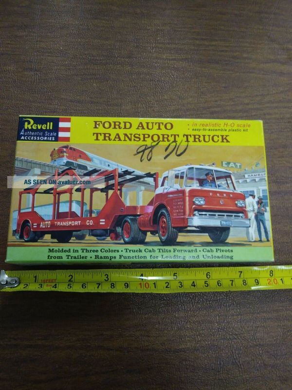 Vintage Revell Ford Auto Transport Truck HO Scale 1:87 Scale | #33916563