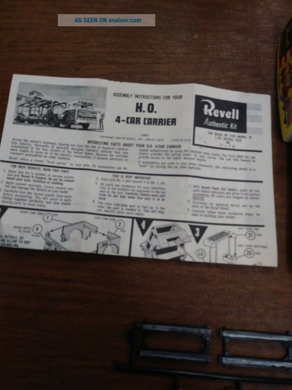 Vintage Revell Ford Auto Transport Truck HO Scale 1:87 Scale | #33916563