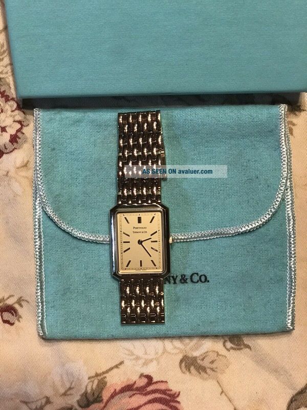Portfolio By Tiffany And Co Mens Watch Swiss Made Gold Electroplated ...