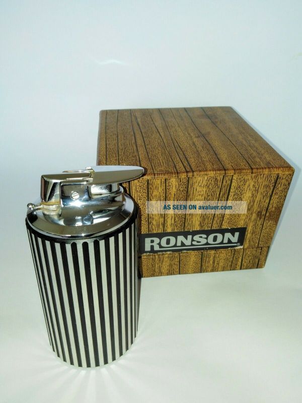 Rare Vintage Ronson Varaflame Saturn Table Lighter Butane Gas | #44487165