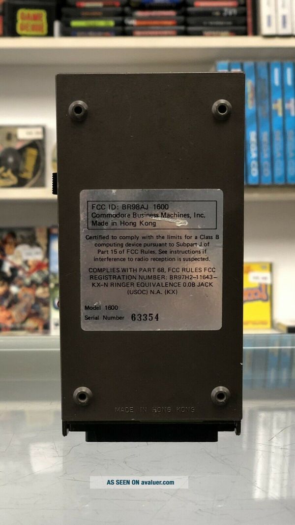 Vic Modem Telephone Interface Cartridge Model 1600 For Commodore Vic 20 ...