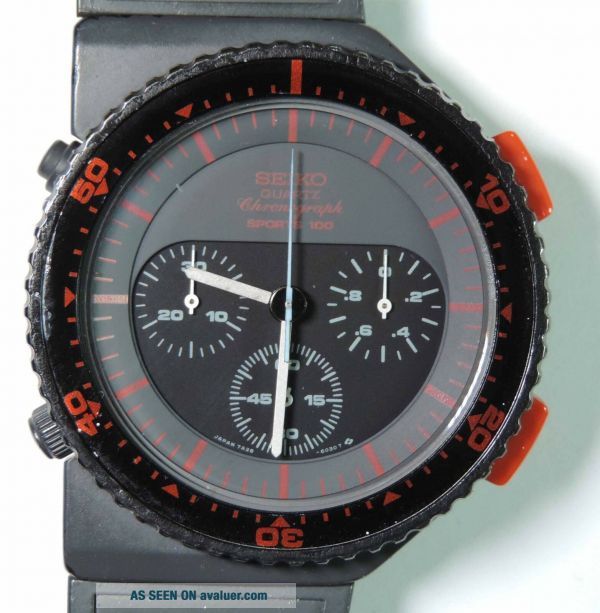 Mens Seiko Giugiaro Aliens 7A28 - 6000 Chronograph Sports 100 Quartz ...