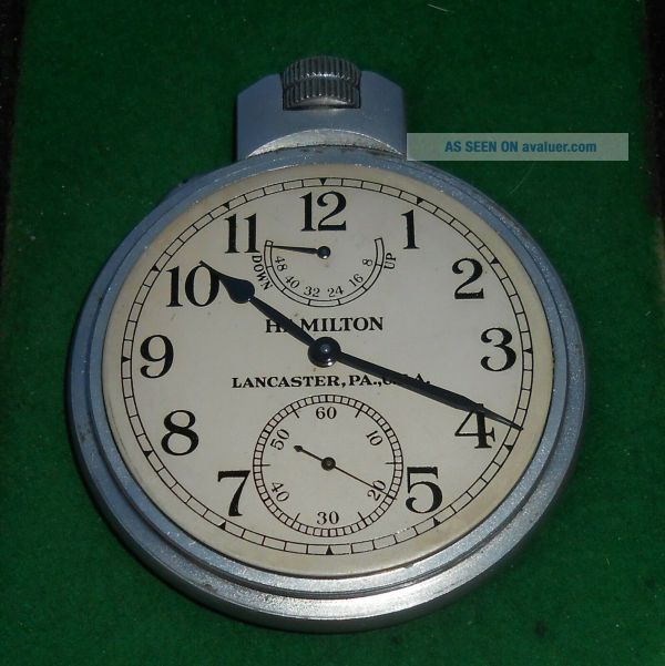 WWII 1941 Hamilton Bureau Of Ships U. S. Navy Chronometer Watch Model ...