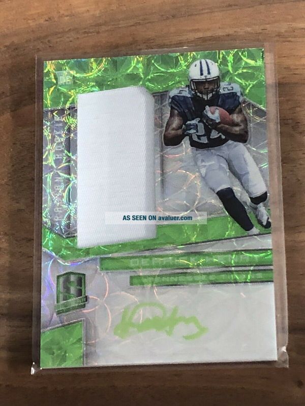 2016 Panini Spectra Radiant Rookie DERRICK HENRY RC TITANS AUTO Green ...