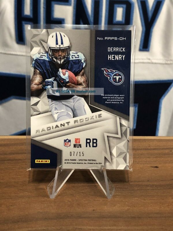 2016 Panini Spectra Radiant Rookie DERRICK HENRY RC TITANS AUTO Green ...