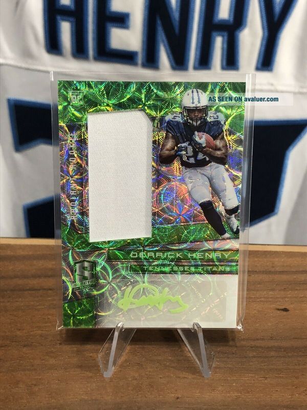 2016 Panini Spectra Radiant Rookie DERRICK HENRY RC TITANS AUTO Green ...