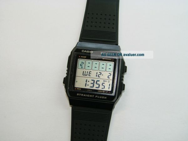 Casio STRAIGHT FLUSH GC - 10W Mod. 812 Game & Watch Ultra Rare Japan ...