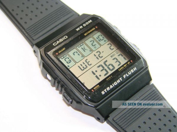 Casio STRAIGHT FLUSH GC - 10W Mod. 812 Game & Watch Ultra Rare Japan ...