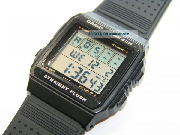Casio STRAIGHT FLUSH GC - 10W Mod. 812 Game & Watch Ultra Rare Japan ...