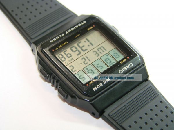 Casio STRAIGHT FLUSH GC - 10W Mod. 812 Game & Watch Ultra Rare Japan ...