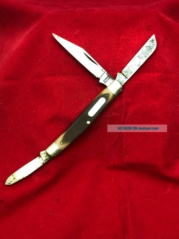 Vintage Schrade Old Timer 3 Blade Pocket Knife | #44701821