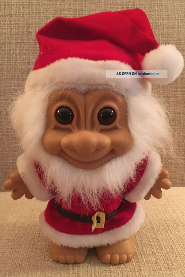 VINTAGE 8 " RUSS BERRIE SANTA CLAUS Christmas TROLL DOLL | #44718281