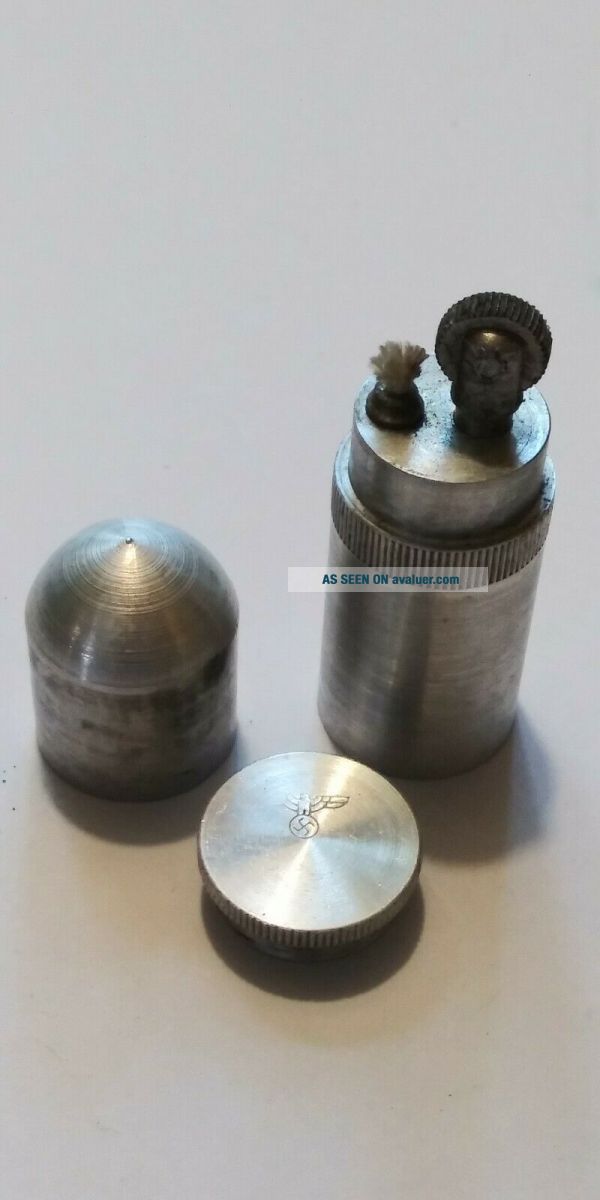 Vintage RARE WW2 WWII GERMAN WEHRMACHT TRENCH BULLET LIGHTER STAMPED ...