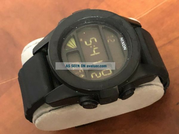 Nixon The Unit Digital Alarm Chronograph Thermometer Mens Watch In ...