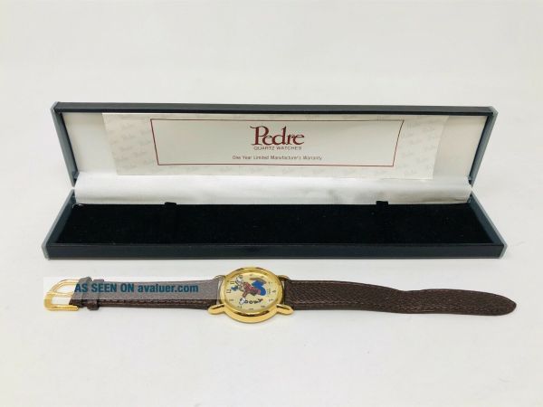 Vintage Pedre Disney Goofy Backwards Running Watch Goldtone TT20 ...