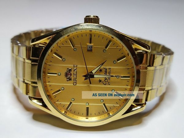 Orient Crystal Three Star 21 Jewels Automatic Gents Watch Never Worn ...