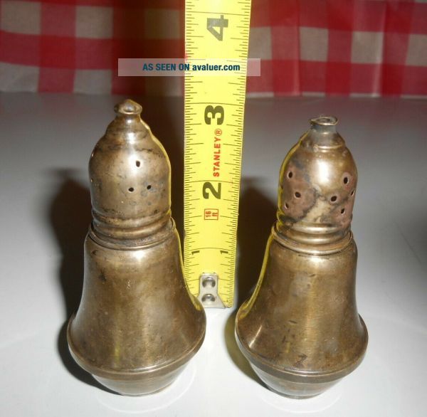 Sterling Silver Duchin Weighted Salt And Pepper Shakers Vintage | #44886354