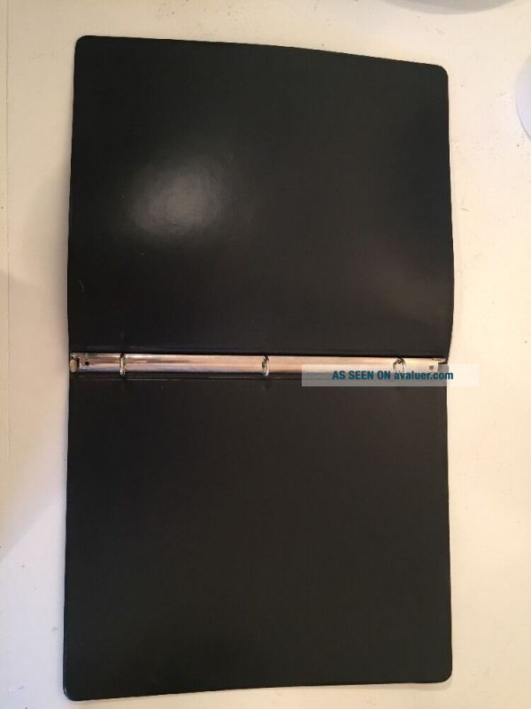 Vintage 80s IBM Data Processing 1/2 " 3 Ring Black Vinyl Binder ...
