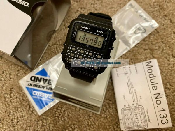 RARE VINTAGE CASIO C - 80 [133] CALCULATOR WATCH From 1980 - Fully ...