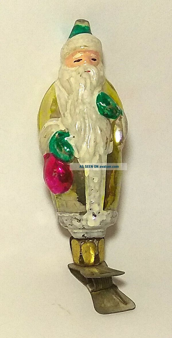 Vintage Christmas Ornaments Santa Claus. Doll Ded Moroz Soviet Glass ...