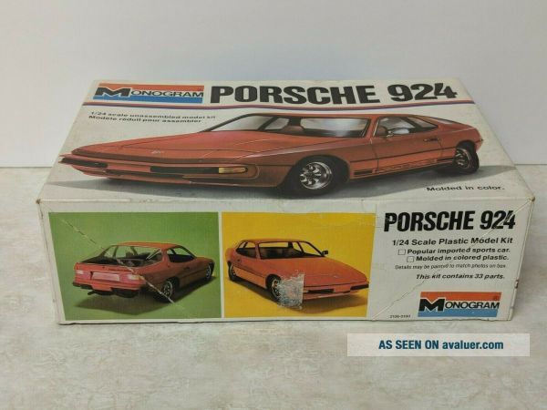 Vintage Monogram Porsche 924 Model Car Kit 1:24 Scale Open Box | #45032802