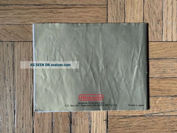 NES Legend Of Zelda Instruction Booklet Vintage Nintendo Entertainment ...