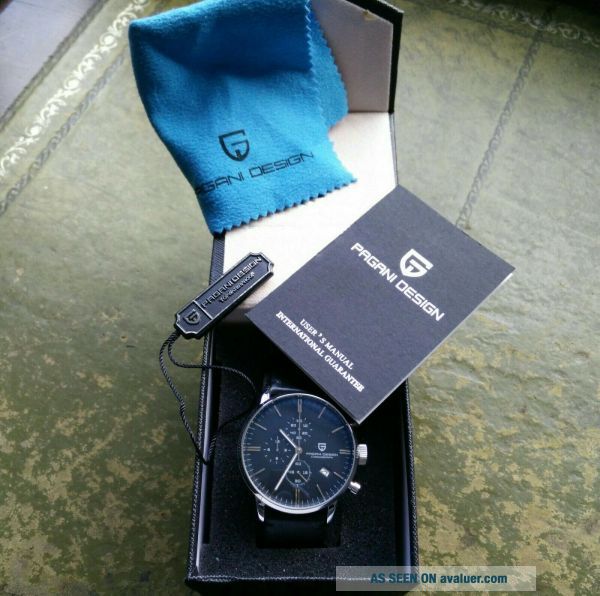 Men ' S Pagani Design Chronograph Quartz Watch Water Resistant 30M Date ...